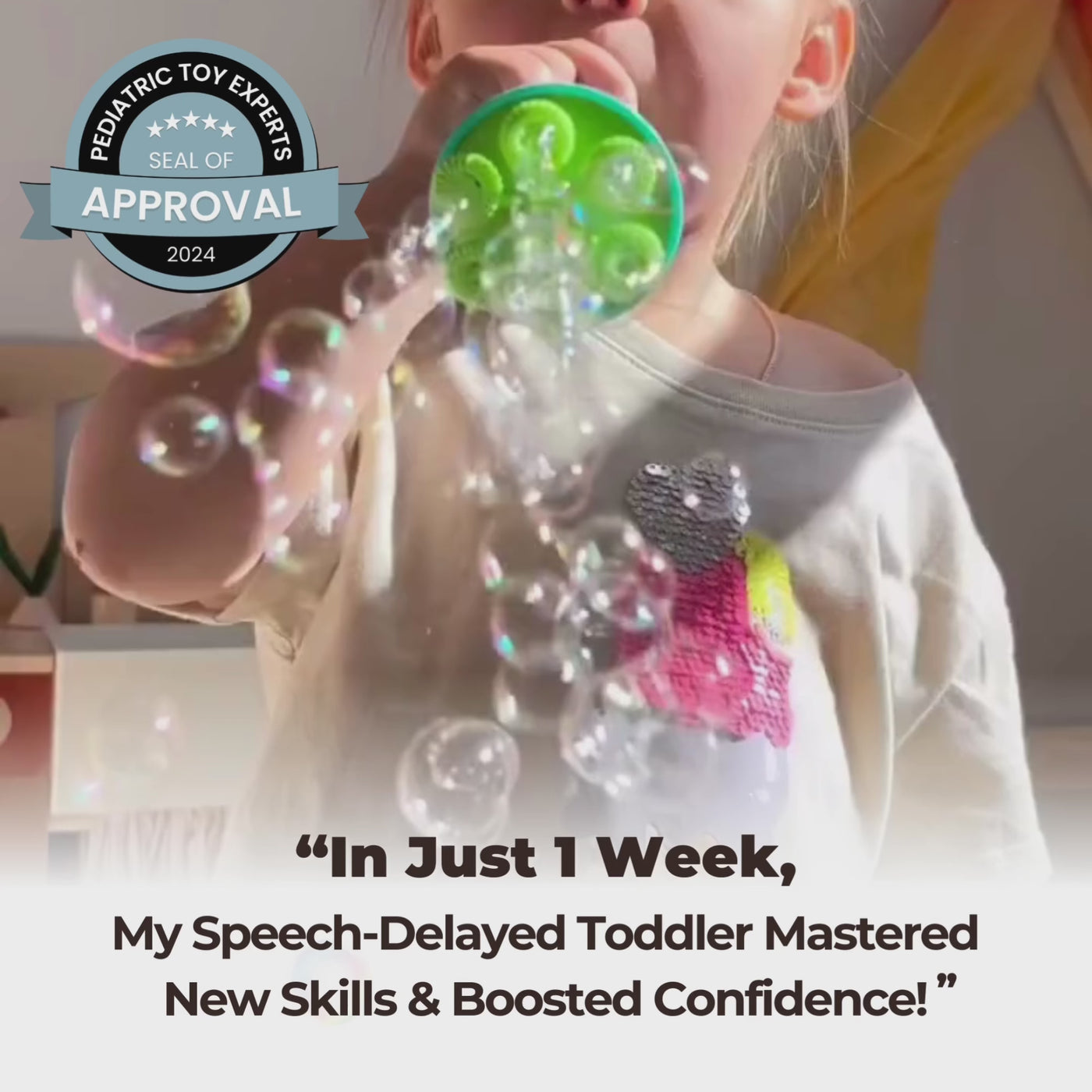 Sensory Bubble Play Skin Happy Botanical Bubbles & Blower Set – innobaby