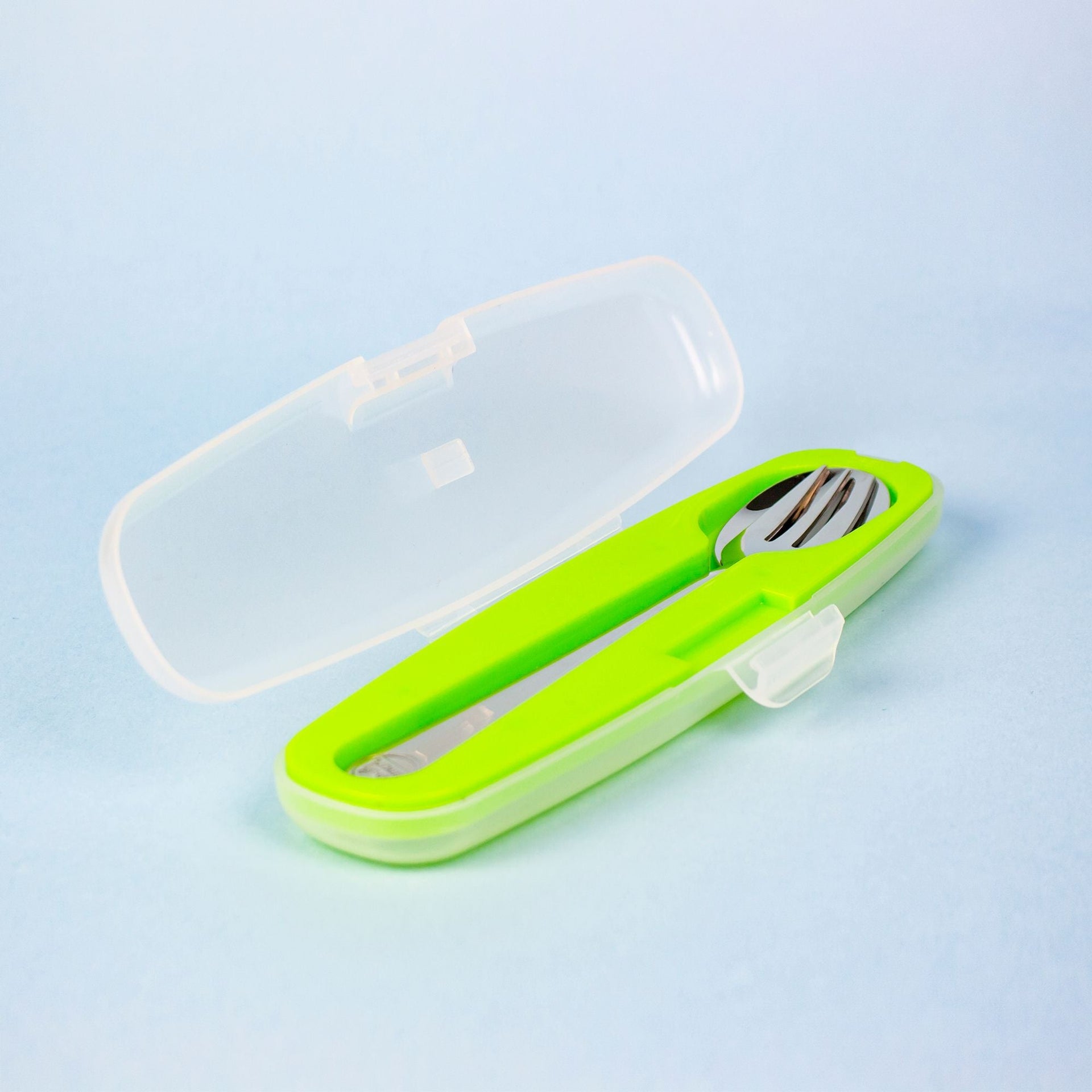 Plastic Spoon & Fork with Carrying Case Din Din SMART – innobaby